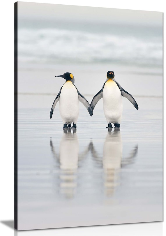 Penguins Holding Hands