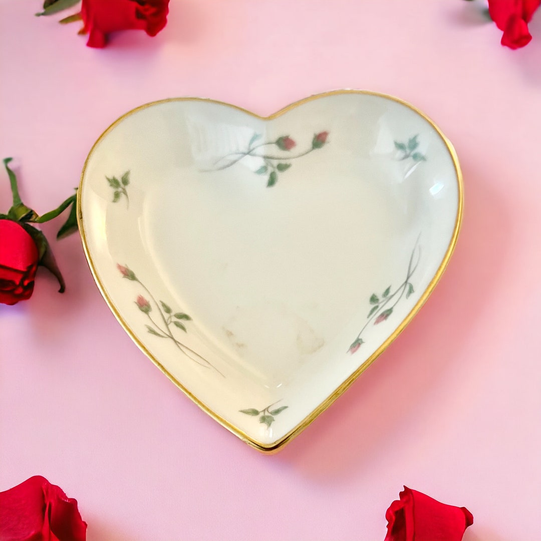 Valentines Day: Vintage Lenox Heart Trinket Jewelry Dish - Etsy
