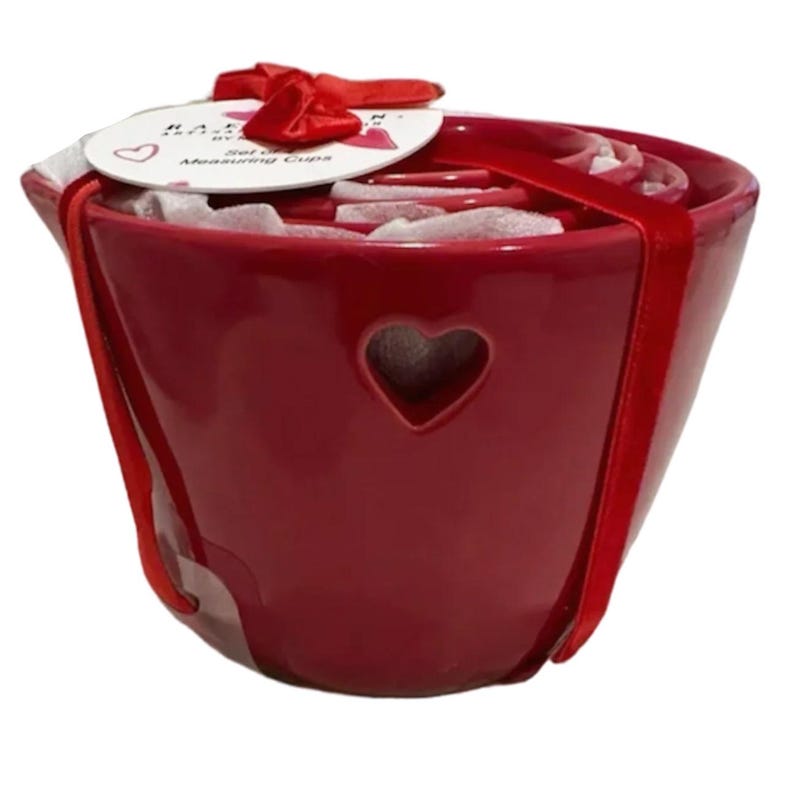 Rae Dunn Red Cutout Measuring Cups - Etsy