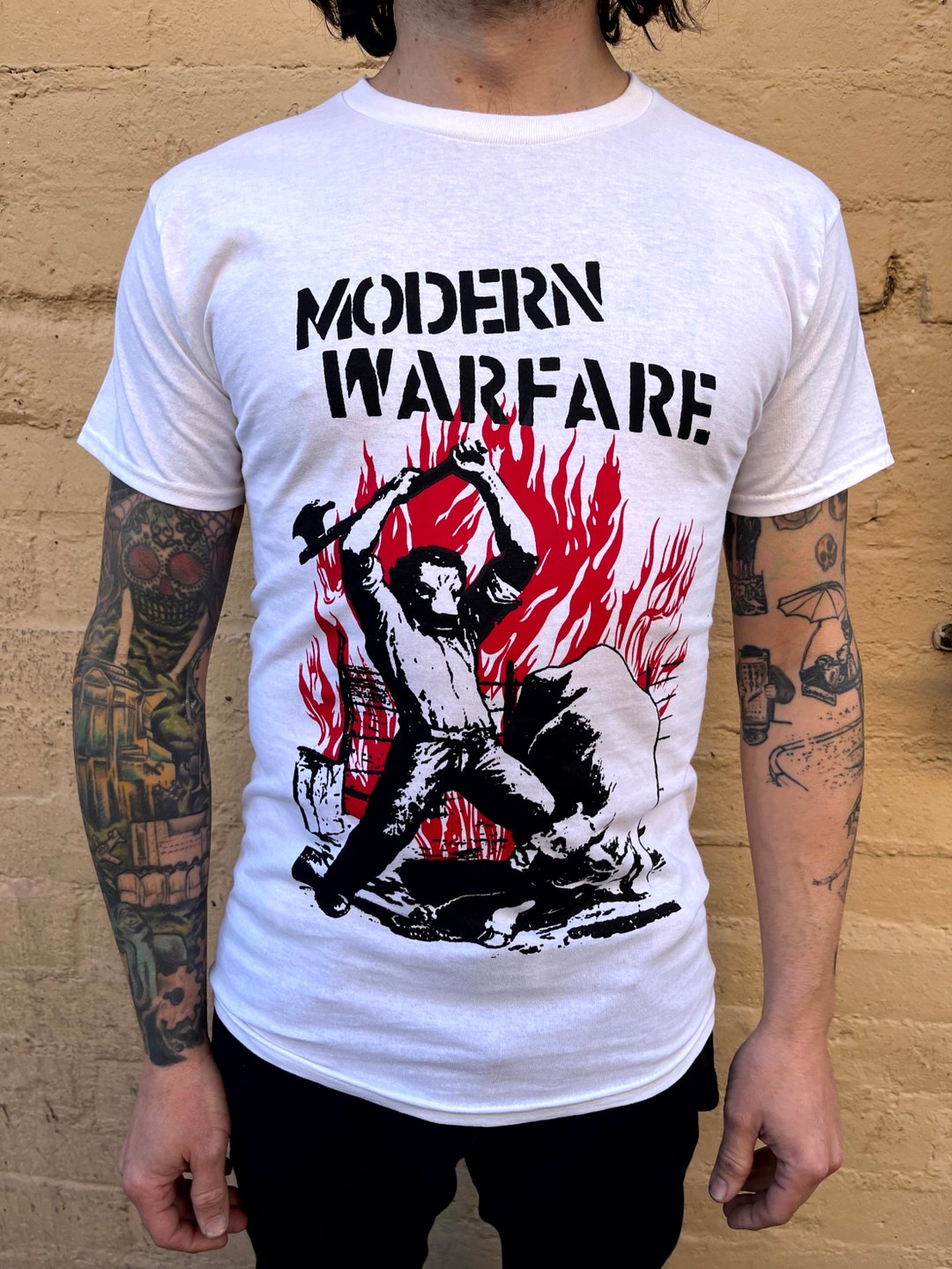 Modern Warfare Band Shirt Punk Hardcore Post-punk 80's Hardcore ...