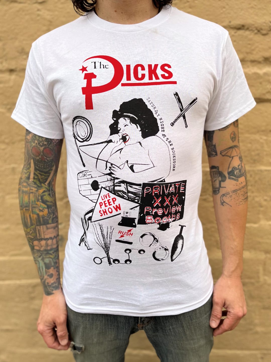 Dicks Band Shirt Hardcore Punk Bad Brains MDC Black Flag Dr. Know Limp ...