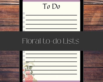 Daily Printable Planner Floral Personal Hourly to Do List - Etsy