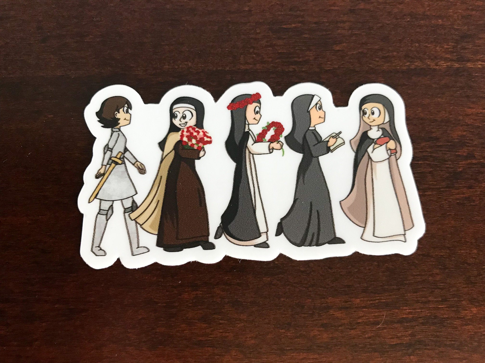 Female Saints Sticker, Catholic Stickers, Saint Stickers, Catholic ...