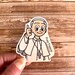 St. Bernadette Soubirous Sticker, Catholic Stickers, Saint Stickers ...