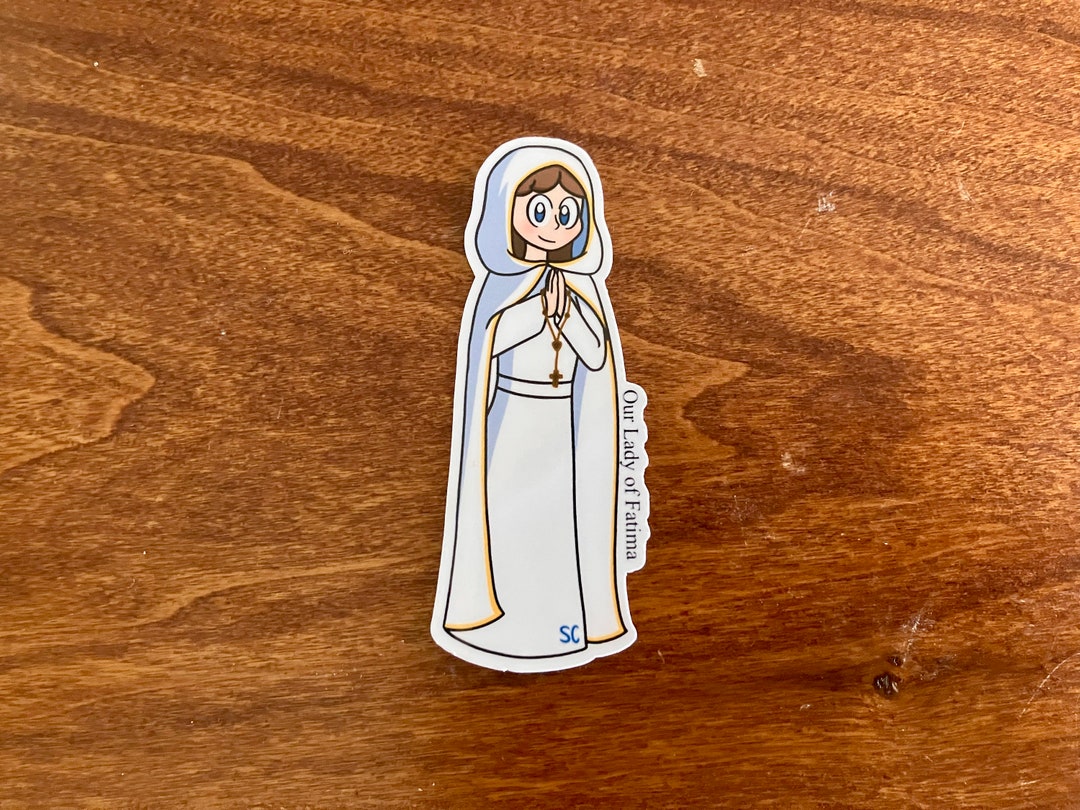 Our Lady of Fatima Sticker, Catholic Stickers, Saint Stickers, Catholic ...