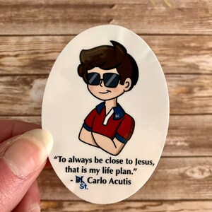 St. Carlo Acutis Quote Sticker - Etsy
