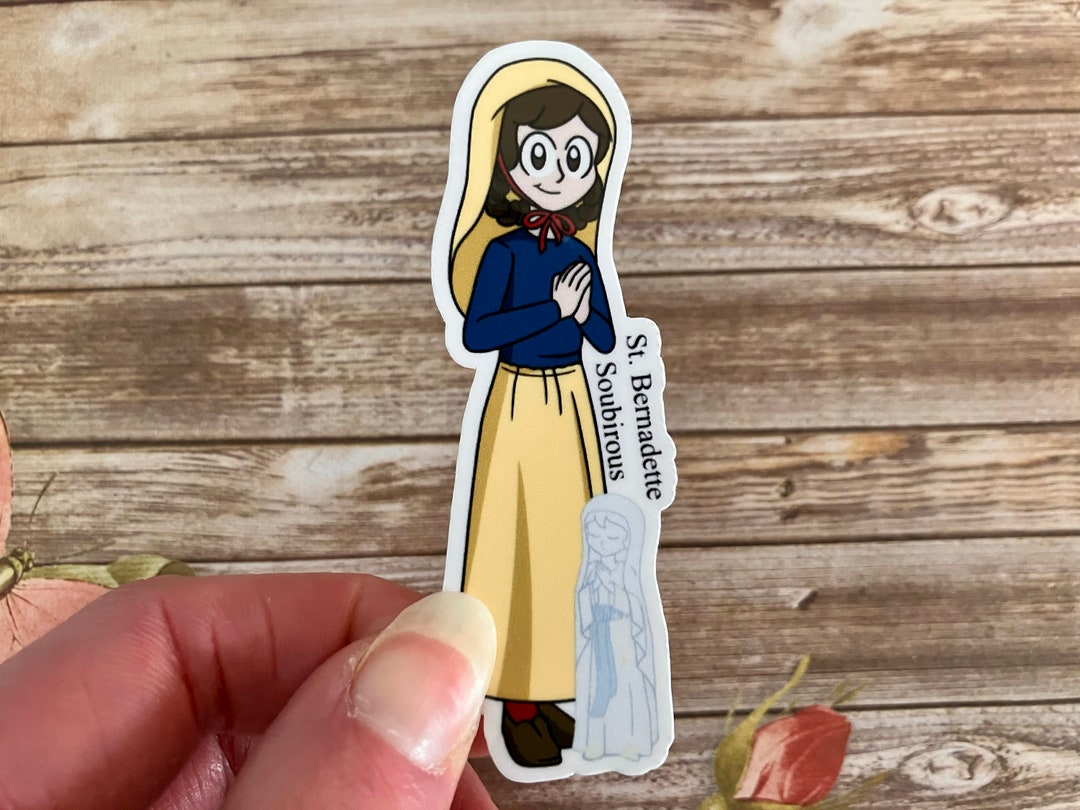 St. Bernadette Soubirous Sticker, Catholic Stickers, Saint Stickers ...