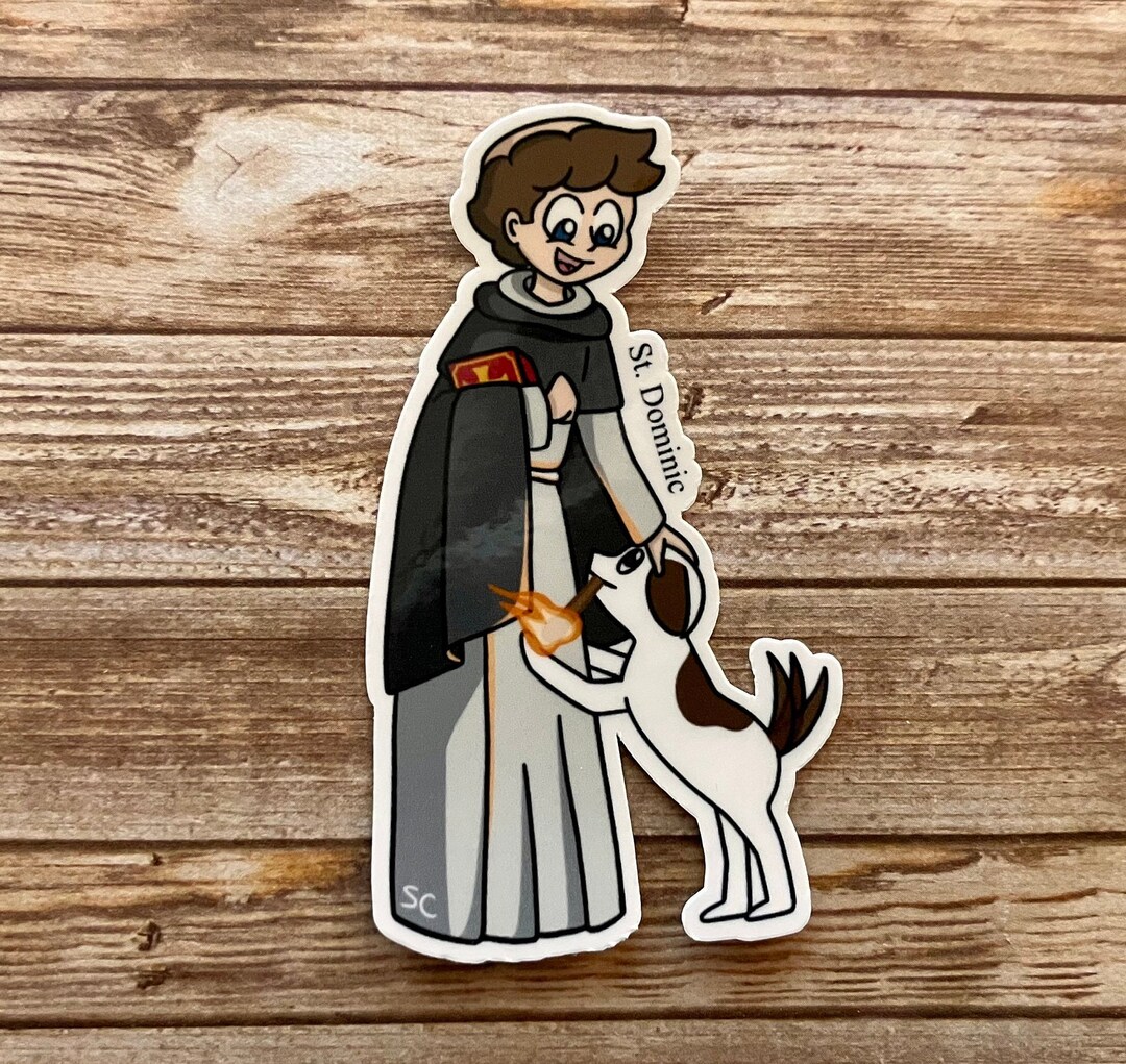 St. Dominic Matte Sticker, Catholic Stickers, Saint Stickers, Catholic ...