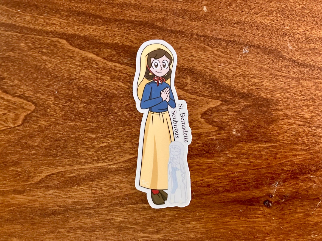 St. Bernadette Soubirous Sticker, Catholic Stickers, Saint Stickers ...