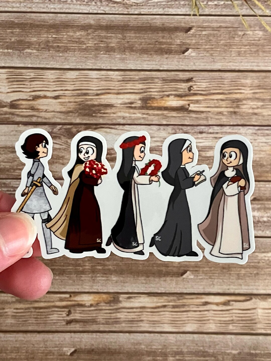 Female Saints Sticker, Catholic Stickers, Saint Stickers, Catholic ...