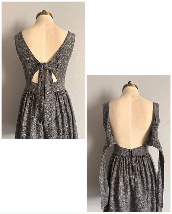 Vintage 1990’s “Allison Blair” Black & White Floral B… - Gem