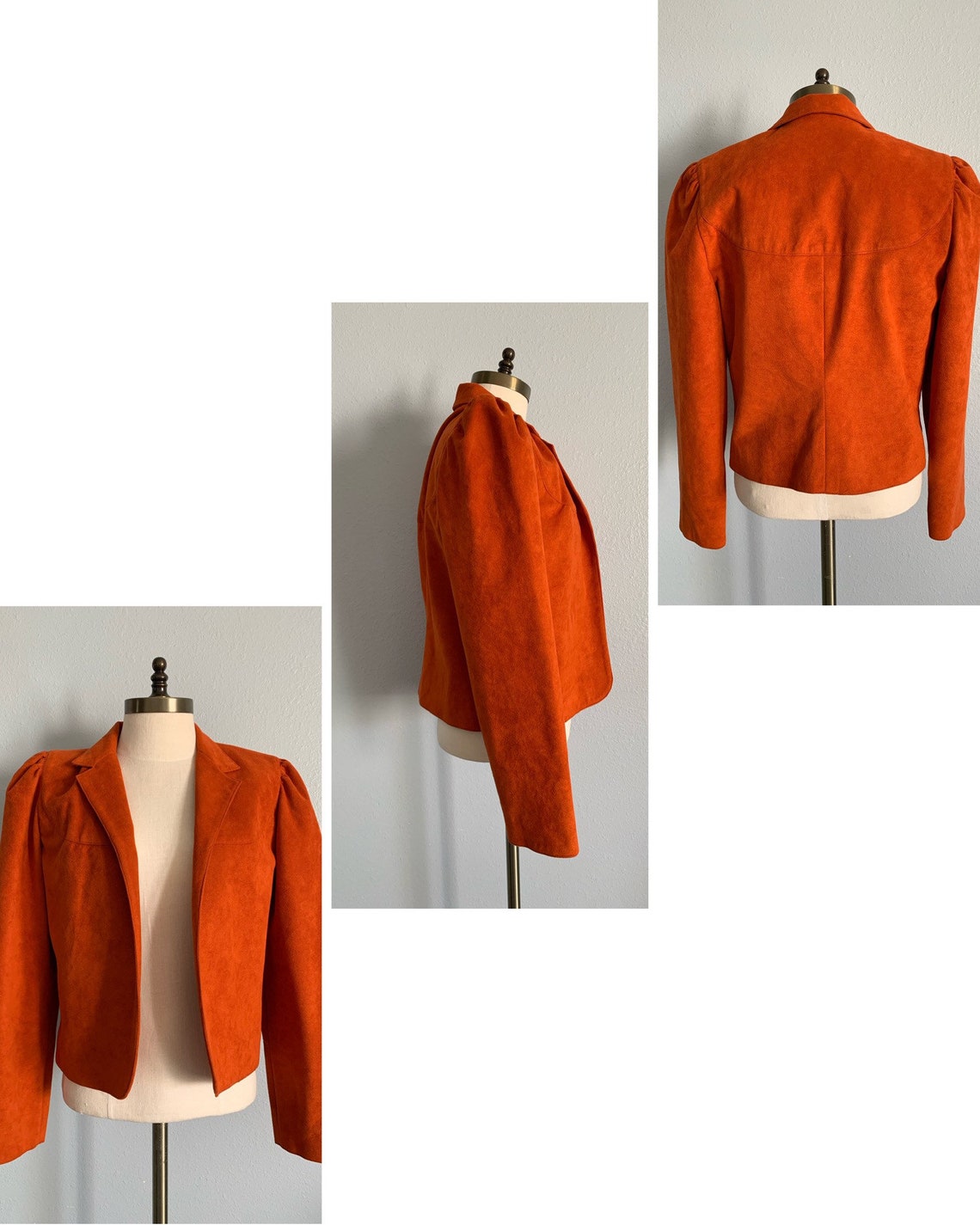 Vintage Burnt Orange Suede Two Piece Set - Etsy