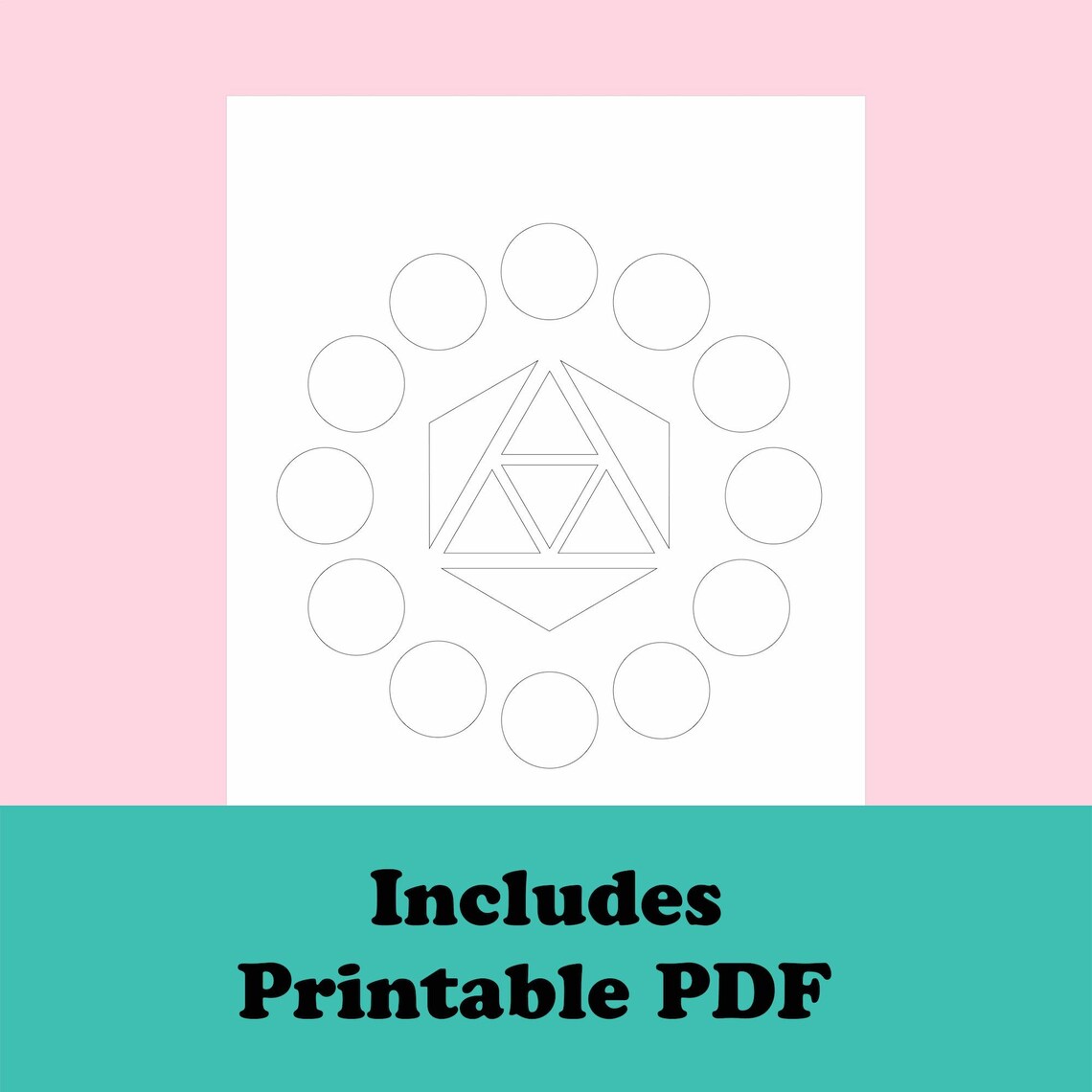 Color Wheel SVG for Stencil, Watercolor Color Swatches for Color Mixing ...