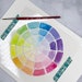 Color Wheel SVG for Stencil, Watercolor Color Swatches for Color Mixing ...