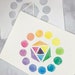Color Wheel SVG for Stencil, Watercolor Color Swatches for Color Mixing ...