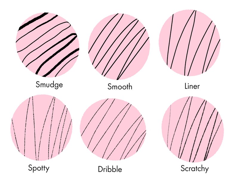 Inking Brushes for Procreate Liner Ink Brushes Procreate - Etsy