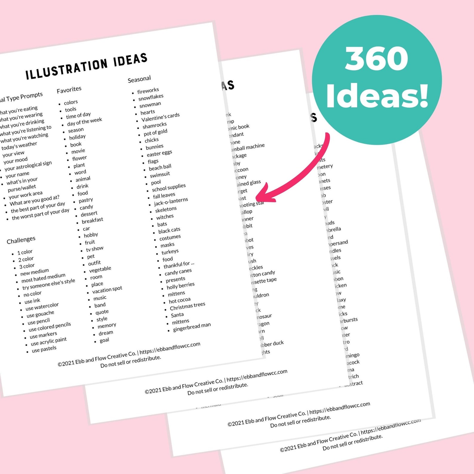 Drawing Prompt Ideas Printable PDF Illustration Ideas What | Etsy