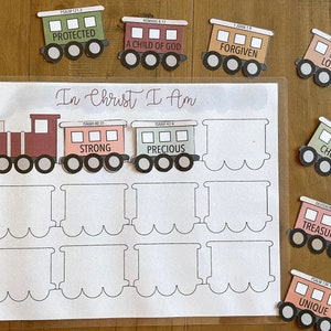 In Christ I Am Worksheet | Who God Says I Am | Homeschool | Bible ...