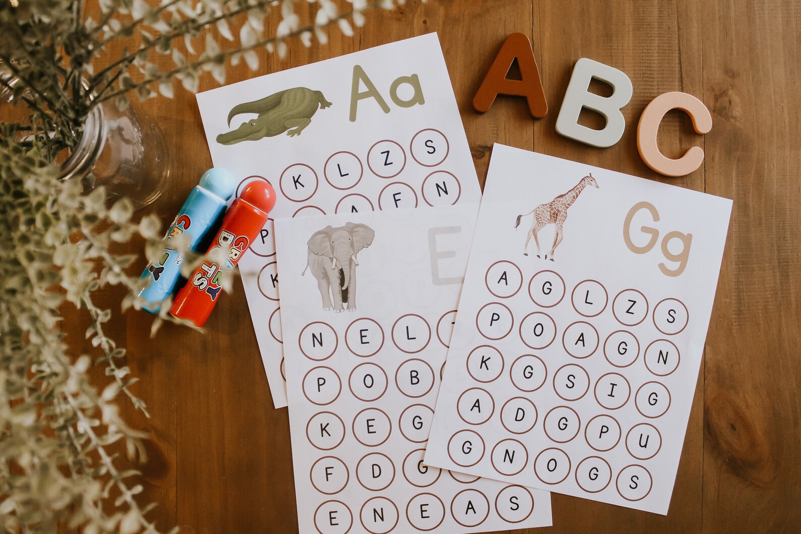 ABC Dot Worksheets Find the Letter Homeschool Preschool - Etsy