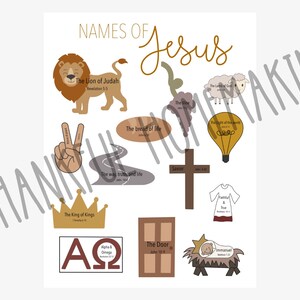 Bible Bundle | Names of Christ | in Christ I Am | Miracles of Jesus ...