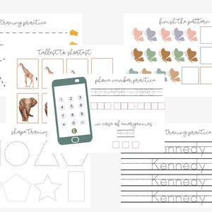 Morning Binder Preschool | Kindergarten | Name Tracing | Calendar Work ...