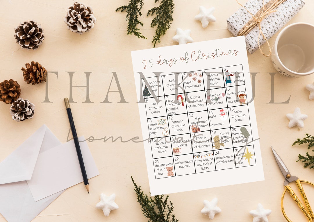 25 Days of Christmas Activities | Advent Activities | Homeschool ...