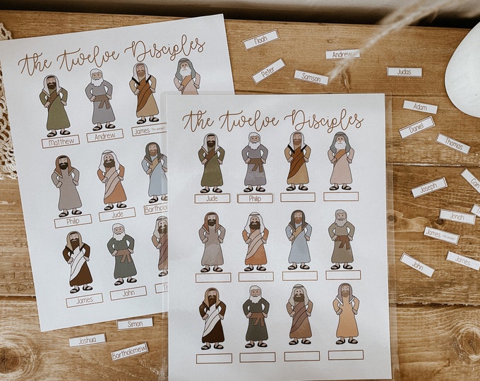 12 Disciples Wheel Craft, Bible Activity (digital Download) - Etsy Canada