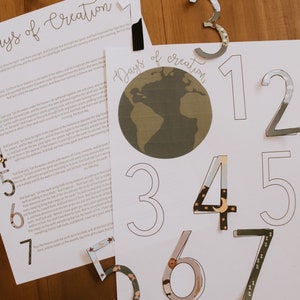 7 Days of Creation Worksheet | Homeschool | Bible Lesson | Sunday ...