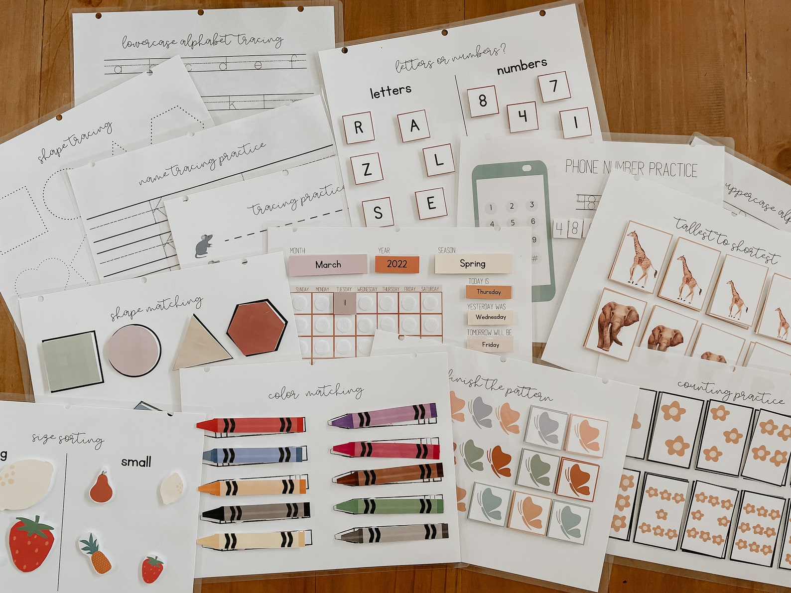 Morning Binder Preschool Kindergarten Name Tracing - Etsy