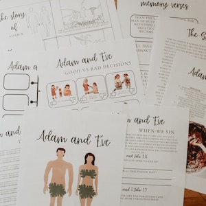Adam and Eve Unit- in the Beginning | Genesis Bible Study for Kids ...