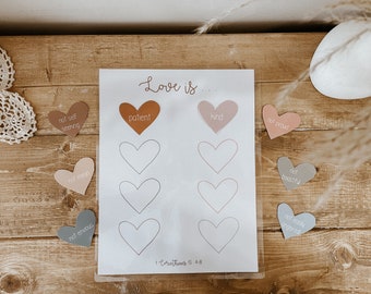 Love is Patient Love is Kind, 1 Corinthians 13, Homeschool Bible, Mini ...