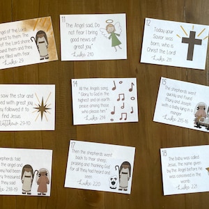 DIGITAL Advent Cards | Christmas Advent Calendar | Jesus Birth | Advent ...