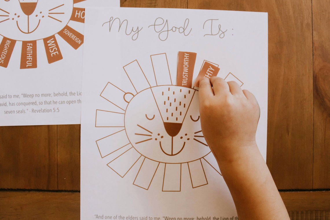My God is Worksheet Attributes of God Homeschool Bible - Etsy