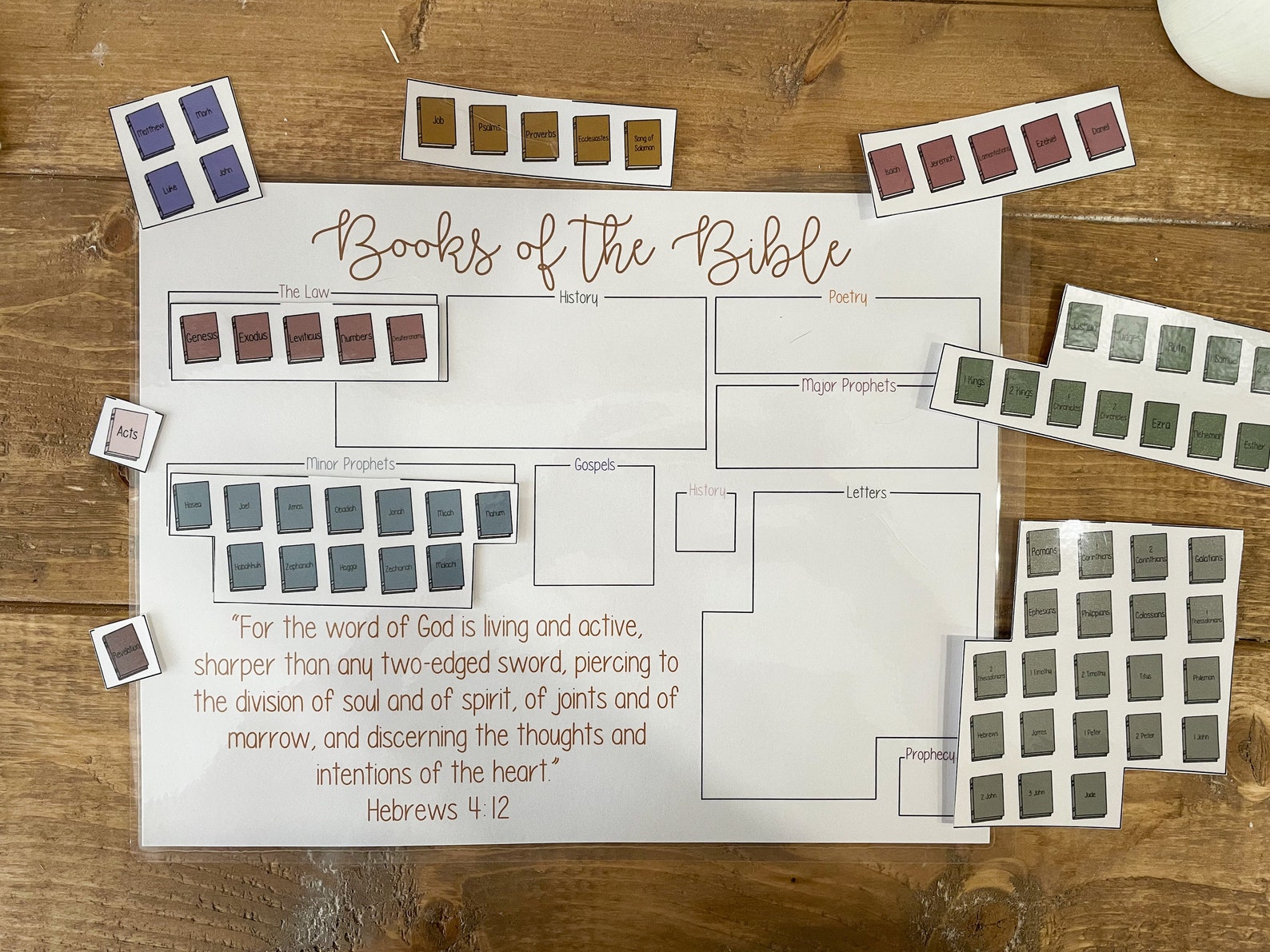 Books of the Bible Worksheet | Homeschool | Sunday School | Bible ...