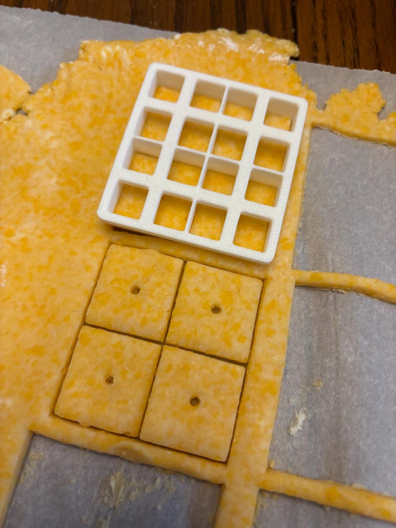 Ez-cheezy Cheesy Cracker Cutter - Etsy