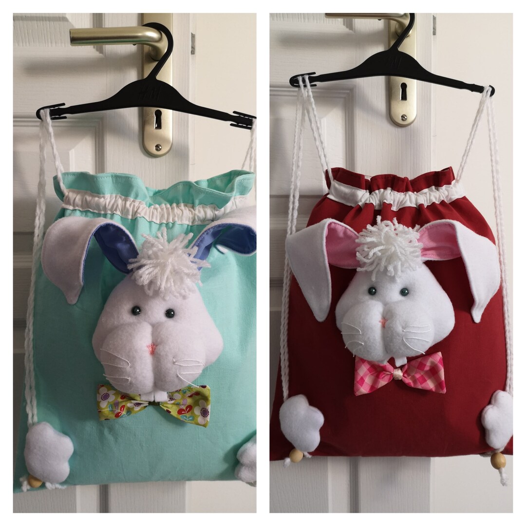 3D Bunny Backpack for Easter - Etsy