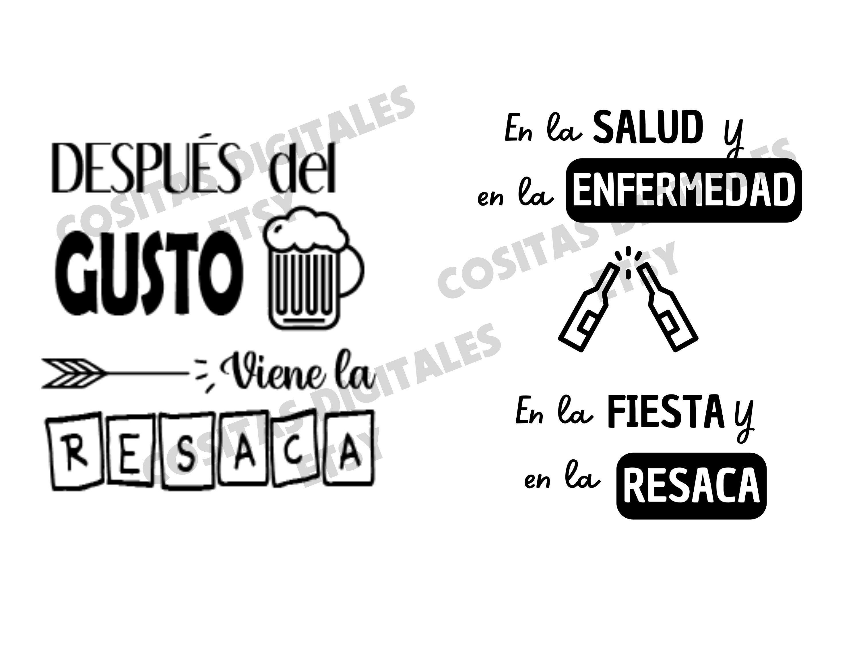 Bundle 20 PNG Vector Resaca Hangover Kit CANVA PNG Templates - Etsy