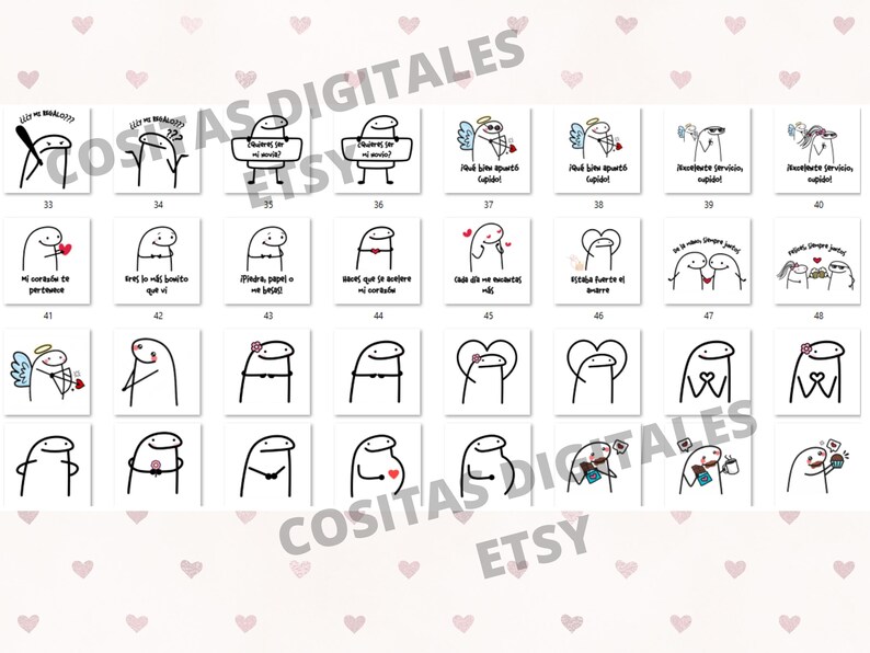 Mega Bundle Flork San Valentin 130 Cliparts 50 Papers Fonts - Etsy España