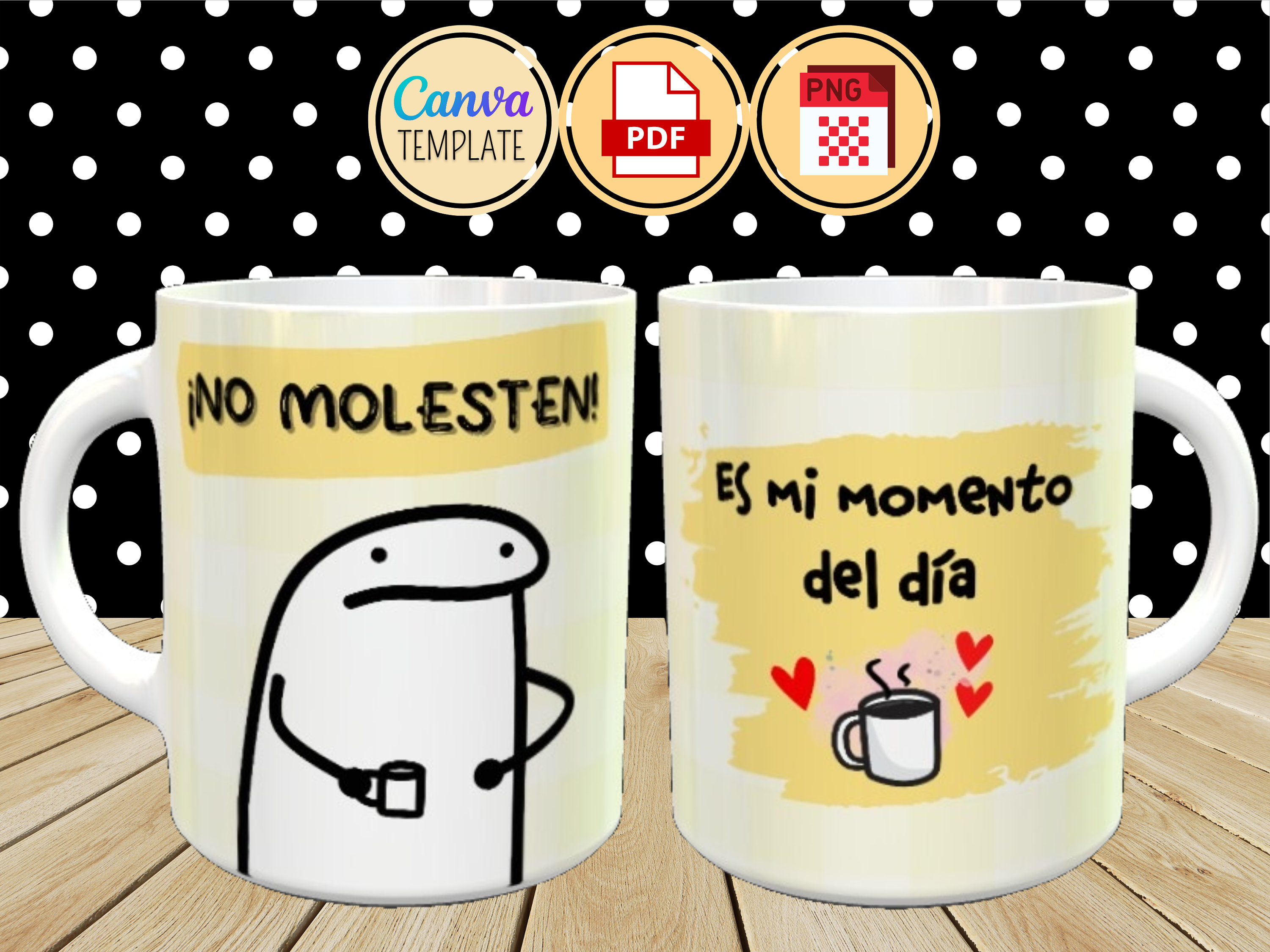 Flork Plantillas Tazas Sublimación 10 Diseños Editables - Etsy México