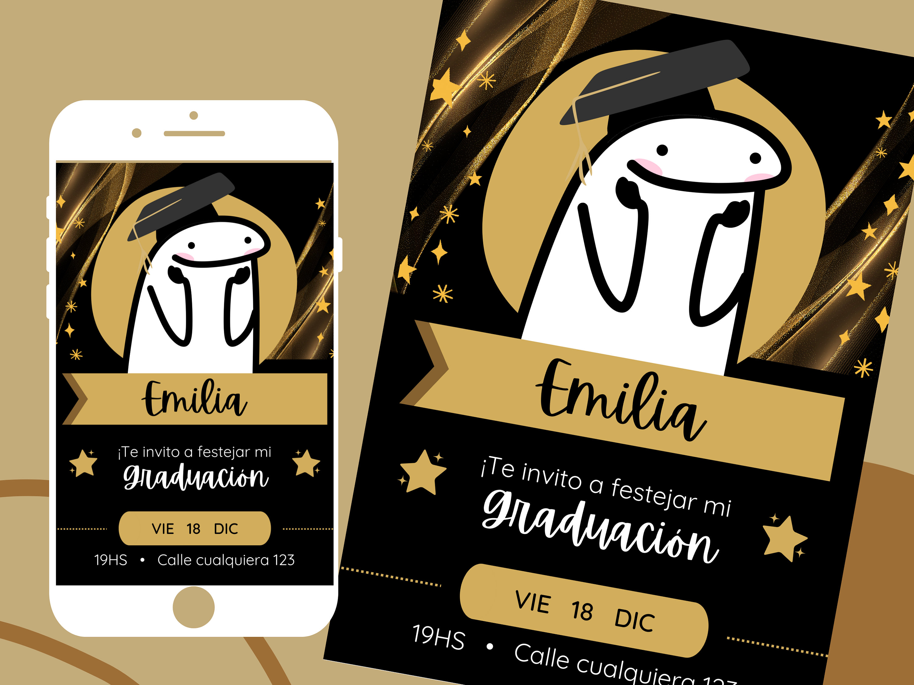 Party Bundle Flork Graduacion Graduado Set Invitacion Digital - Etsy ...