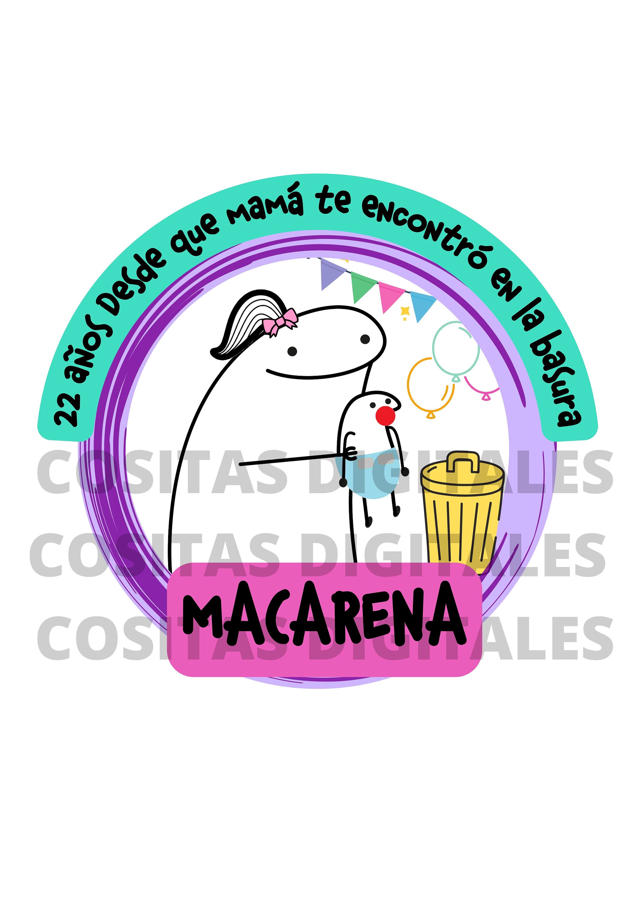 Flork Cake Topper años desde que mama te encontró en la basura - Etsy ...