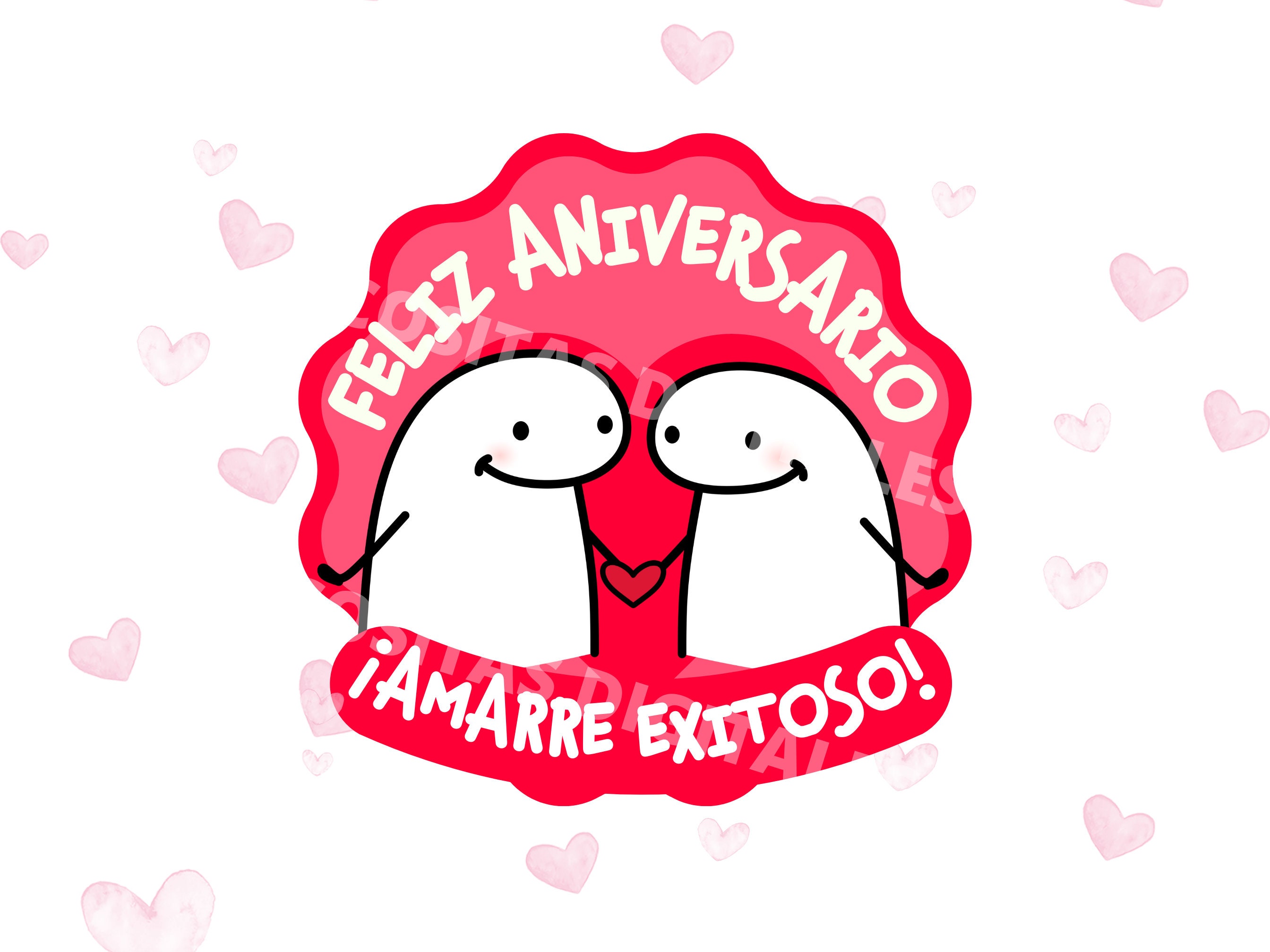 Feliz Aniversario Funny Flork Printable Cake Topper Deformito - Etsy México