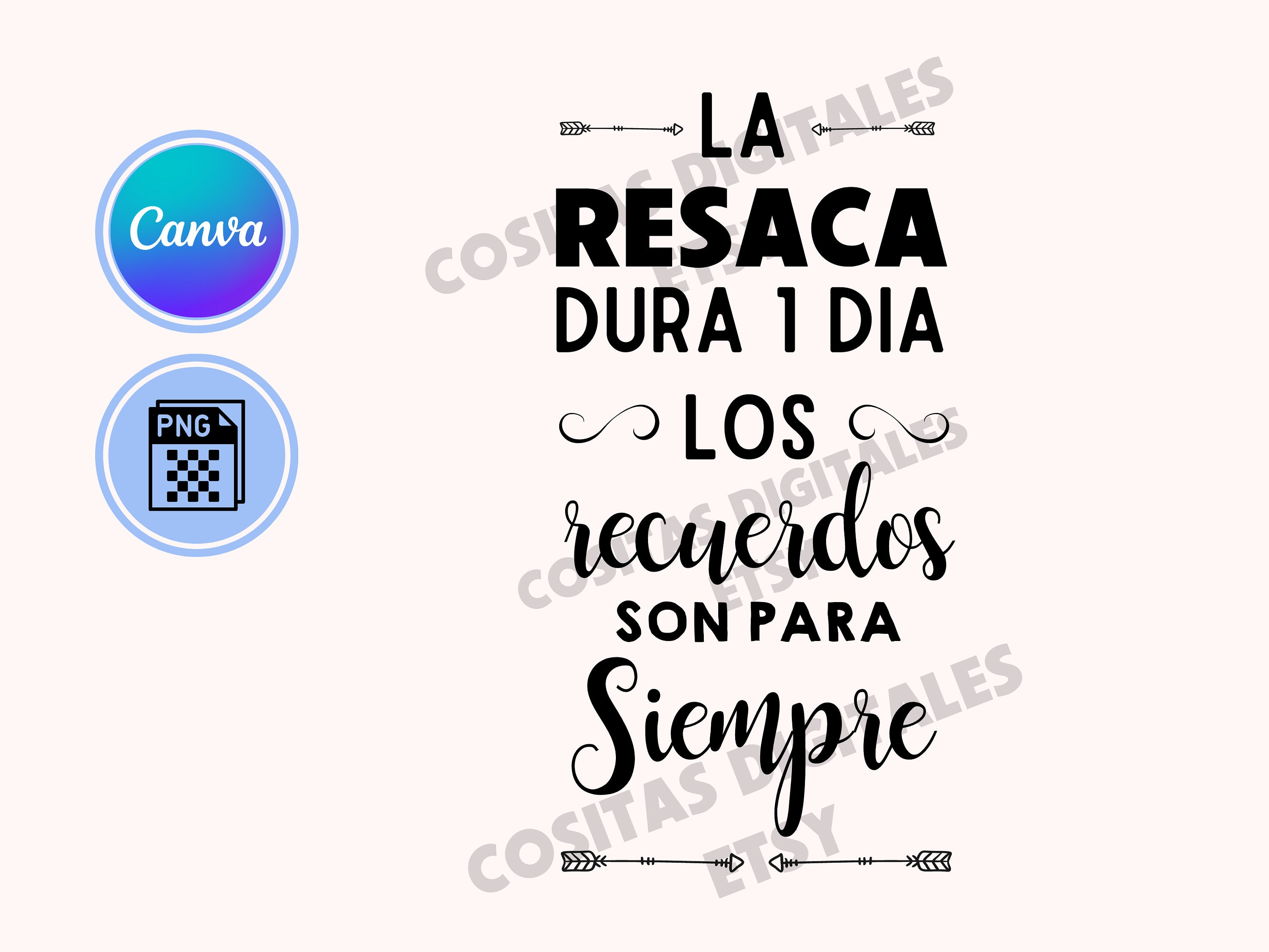 Resaca Hangover Kit PNG CANVA Templates Vector Designs Diseños - Etsy ...