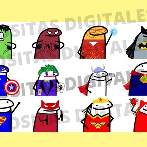 Flork Vectores Cliparts Superheroes Superhero Marvel DC PNG - Etsy