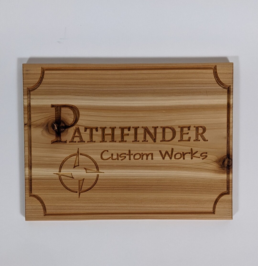 Custom Engraved Wood Sign Cedar - Etsy