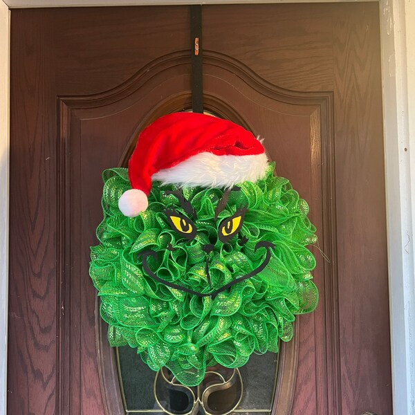 Wooden Grinch Faces - Etsy