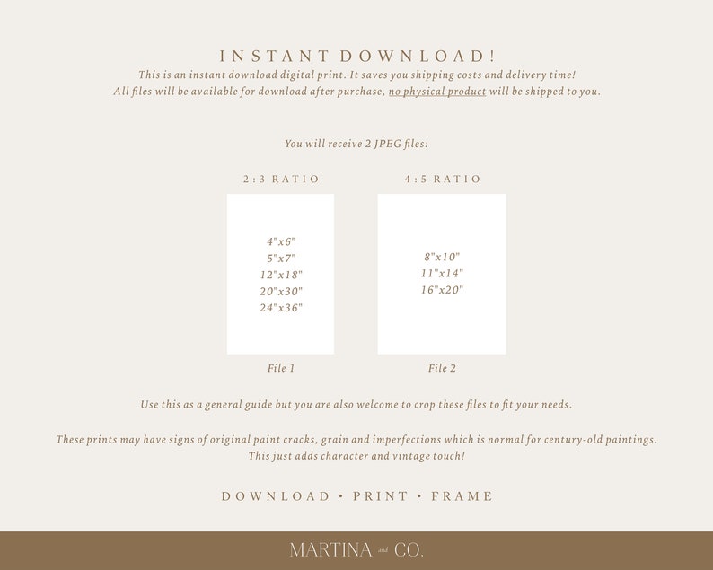 Set of 3 Bestseller Bundle | Vintage Painting | Digital PRINTABLE Wall ...