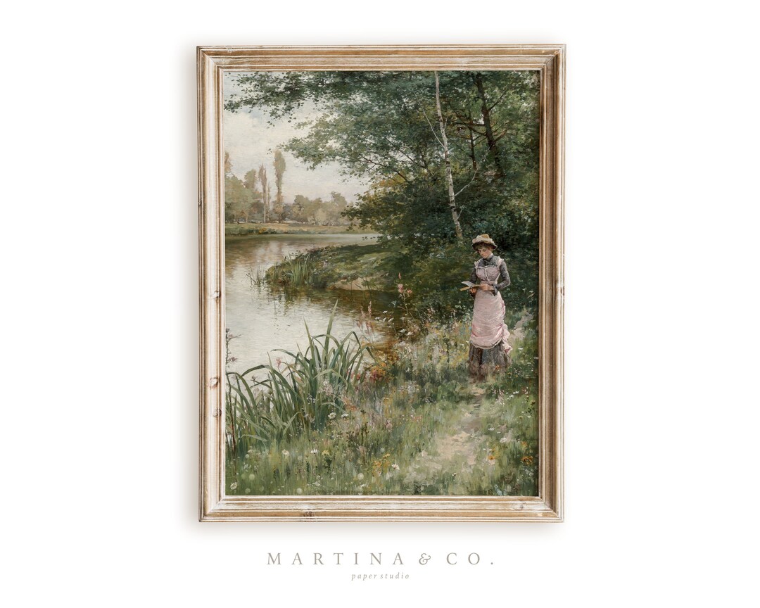 Afternoon Stroll | Vintage Painting | Digital PRINTABLE Wall Art - Etsy