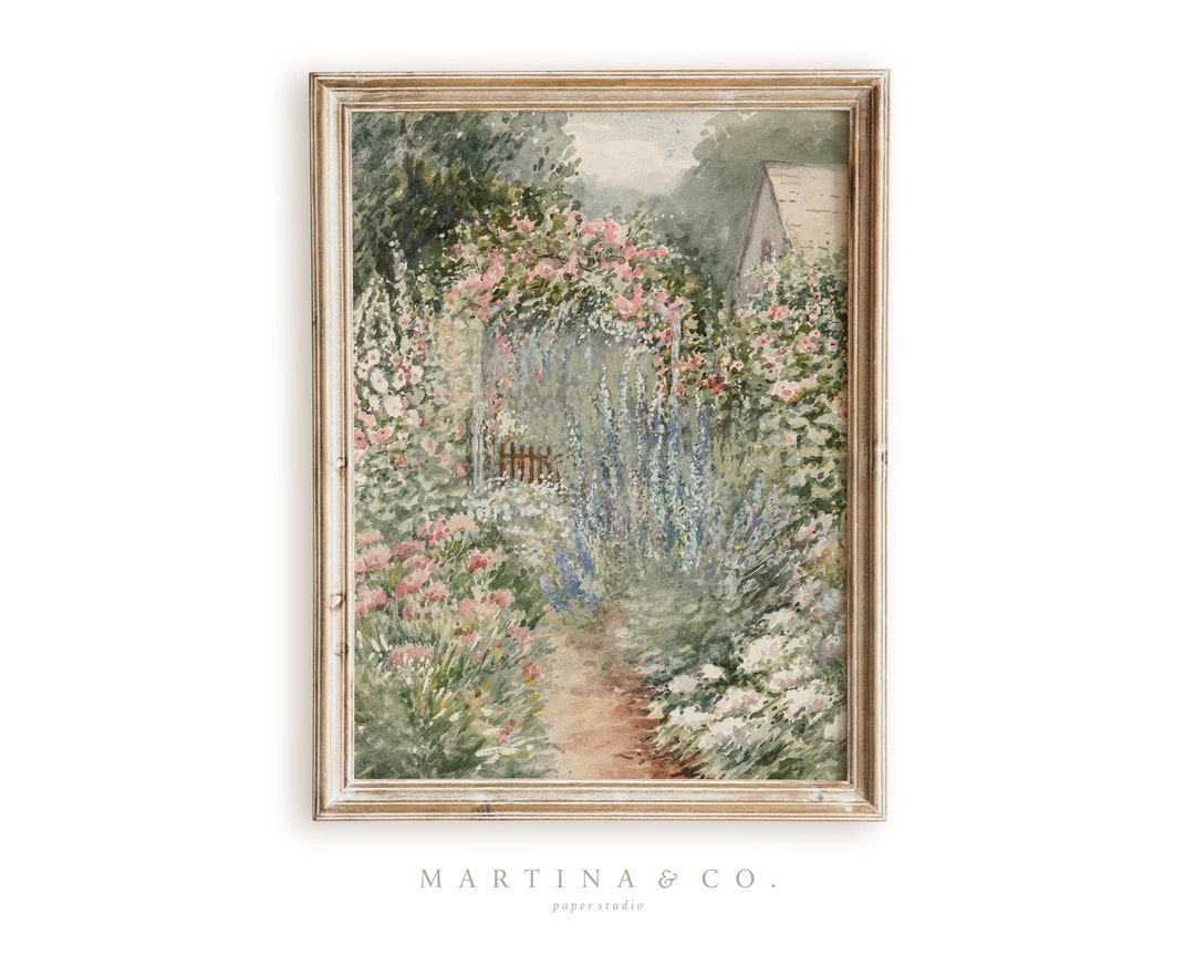 The Secret Garden | Vintage Painting | Digital PRINTABLE Wall Art - Etsy