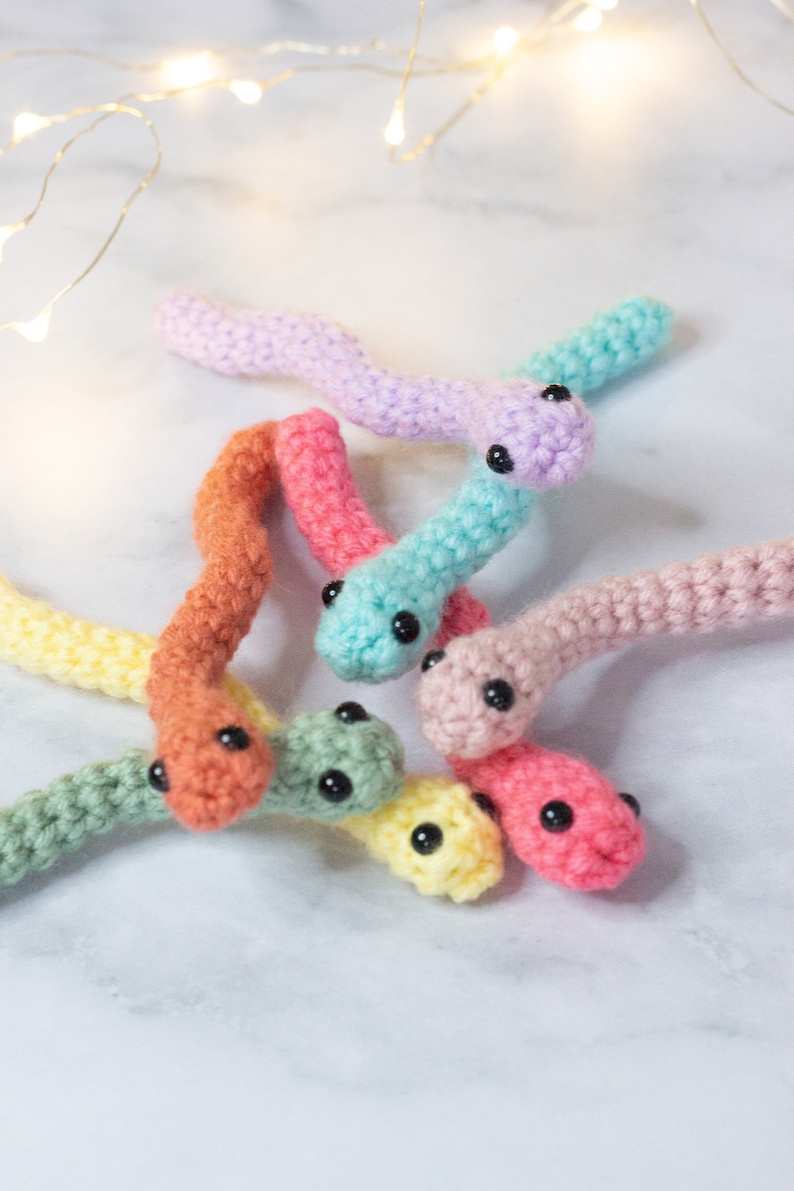 Crochet Snake Pattern, Cute Crochet Pattern, Amigurumi Pattern, Plushie ...
